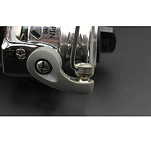 Outop Mini Ultra Smooth Lightweight Powerful Collapsible Handle Fishing Spinning Reel Black