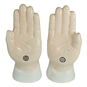 "Home Décor Accents" Inspirational Religious Themed Praying Hands Ceramic Salt Pepper Shakers Set - Home Accents 33-kl1-9860
