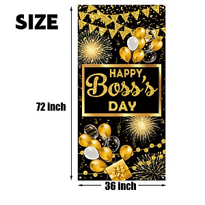 Boss Day Decorations Happy Boss Day Door Cover Boss's Day Banner Boss Lady Decor Happy Boss Day Decoration for Office