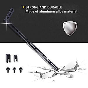 Fstop Labs CloverTale Graphics Card GPU Brace Support, Video Card Sag Holder Bracket, Anodized Aerospace Aluminum (Upgraded Version Black)