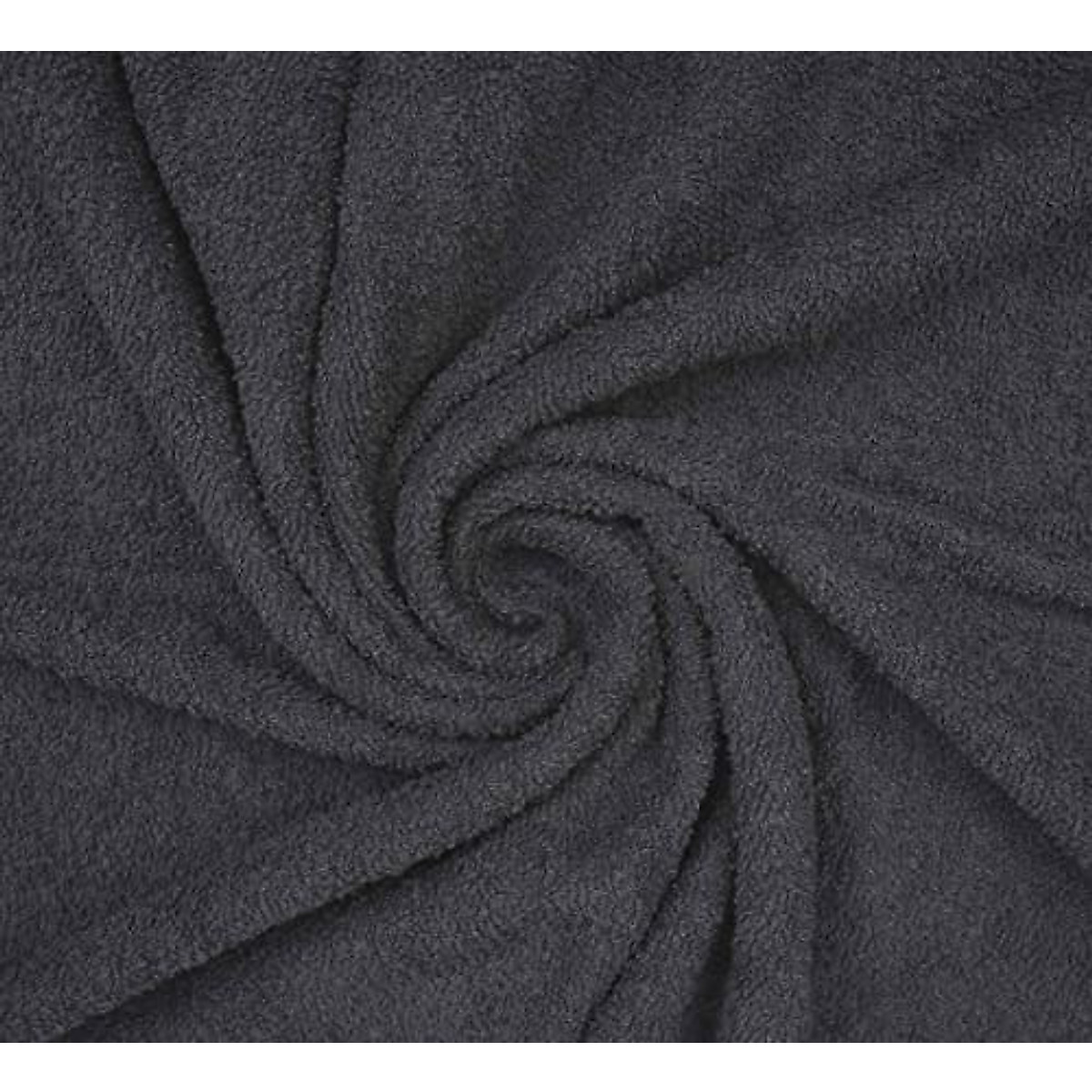 Pristine Linen Bath Towels, 100% Cotton Grey, 24 x 44 Inches Towels for Bathroom, Pool Towels, Large Quick Drying Hotel Towels, Gym Towels, Towels for Spa, Pack of 6, Ideal for Every Day use