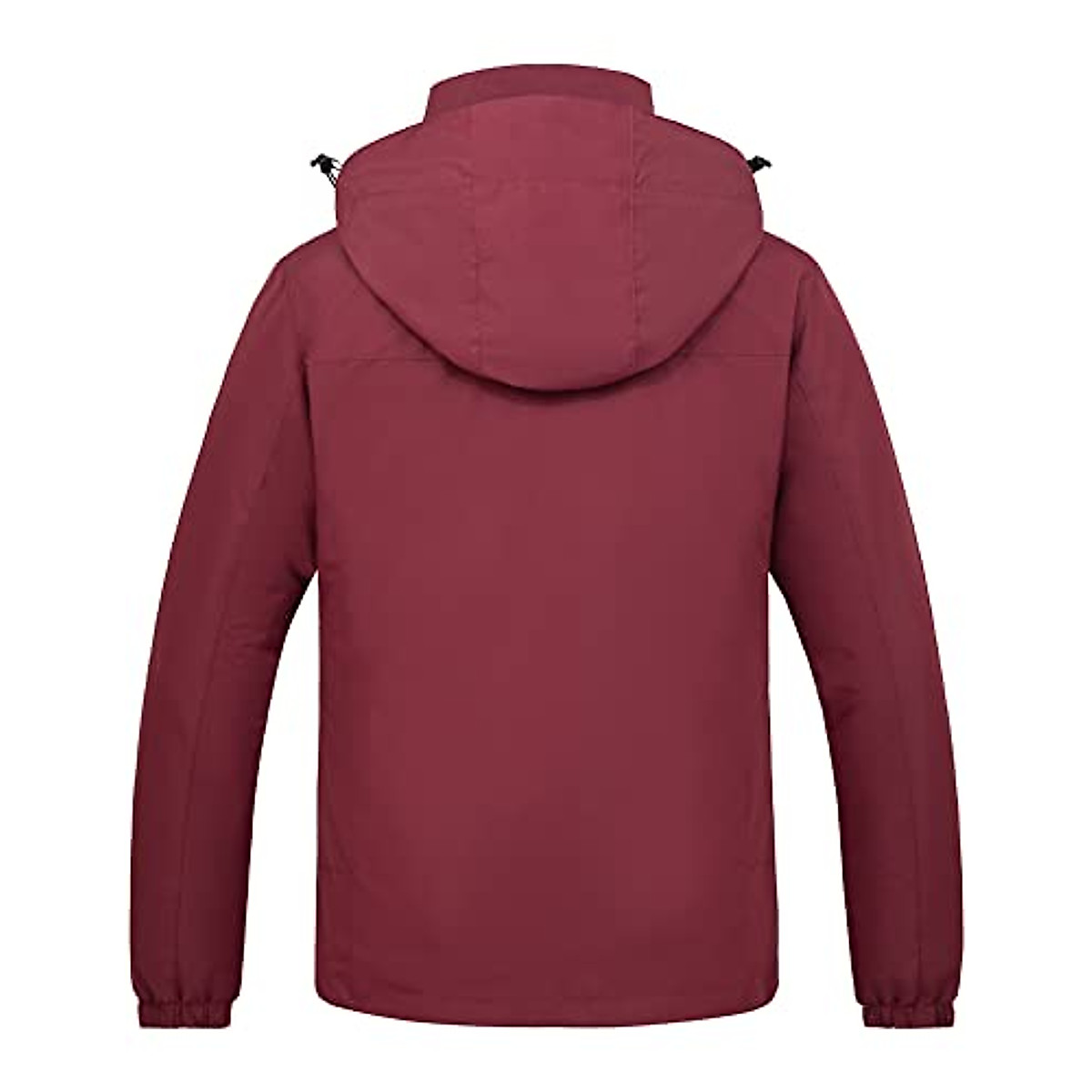 wantdo Women's Waterproof 3 in 1 Ski Jacket Windproof Snowboarding Jackets Rainwear Wine Red 2XL