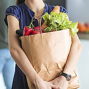 Packanewly Kraft Paper Bags with Handles, 36 PCS Brown - Eco-Friendly Gift Bags - Mixed Sizes: Small, Medium & Large for Retail, Gift, Shopping, Wedding, Birthday & Parties