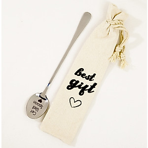 family Kitchen Funny Get Well Spoon Engraved Stainless Steel Spoon, Coffee Soup Spoon for Friends Mom Sister Colleague Boss Birthday Graduation Christmas Recovery Gift