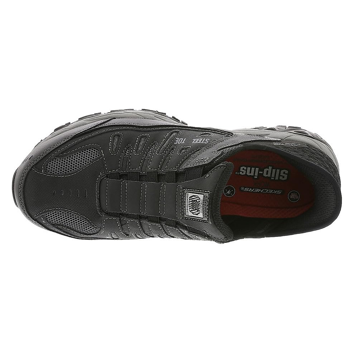 Skechers Men's Hands Free Slip-ins Cankton-Faison St Industrial Shoe, BLK, 13 Wide