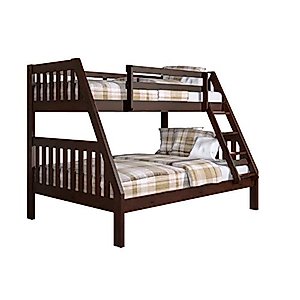Donco Kids Austin Mission Twin Over Full Cappuccino Bunkbed
