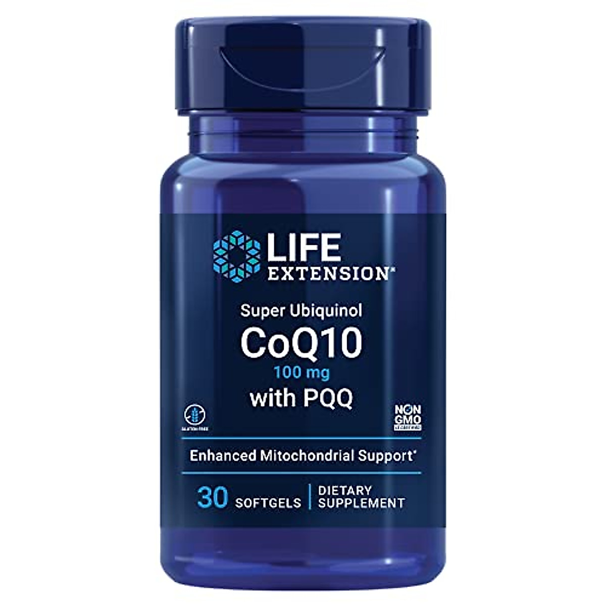 Life Extension Super Ubiquinol CoQ10 with PQQ & Shilajit - Gluten Free, Non-GMO – 30 Softgels