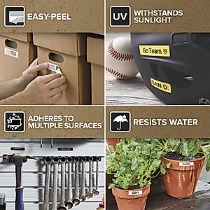 DYMO Label Maker with 3 D1 Label Tapes | LabelManager 160 Portable Label Maker, QWERTY Keyboard, One-Touch Smart Keys, Easy-to-Use, for Home & Office Organization