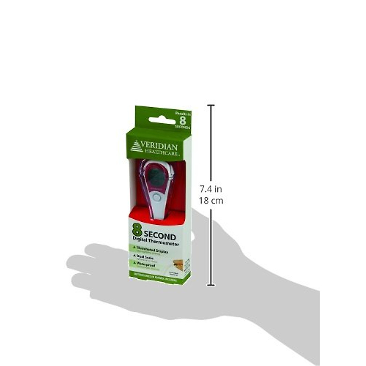 Veridian 08-362 8-Second Flex Tip Digital Thermometer