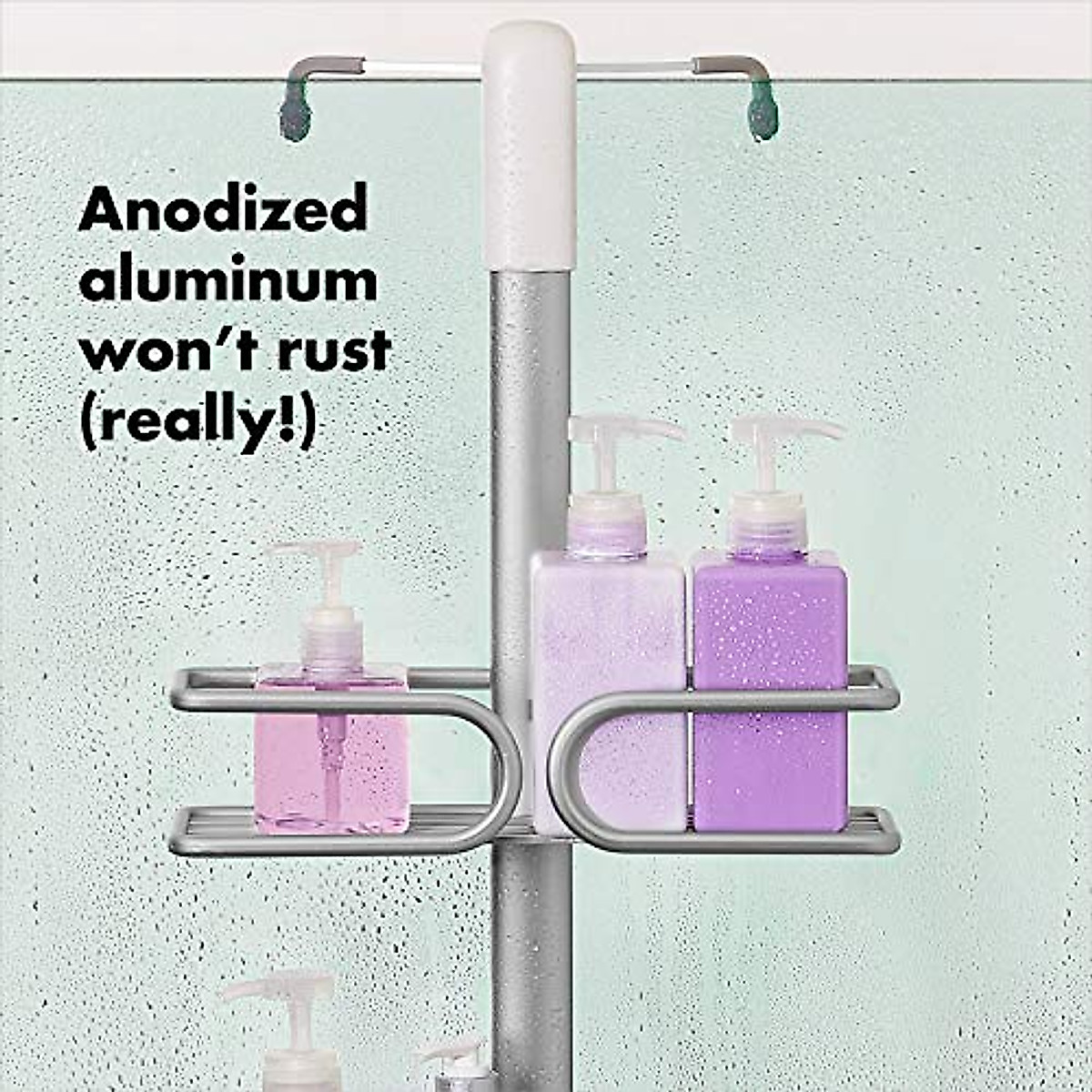 OXO Good Grips Over The Door Aluminum Shower Caddy