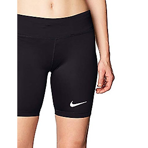 Nike Womens Fast Running Shorts Black/Reflective SILV XS