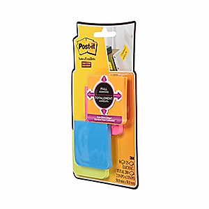 Post-it F2208SSAU Super Sticky Full Adhesive Notes, 2"x2", Rio de Janeiro Colors, 8 Pads/Pack