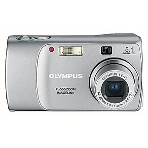 Olympus D555 5MP Digital Camera with 2.8x Optical Zoom & ILP-100 Photo Printer Bundle