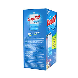 DampRid Lavender Vanilla Hanging Bag Moisture Absorber for Closets - Odor Eliminator - 3 pack (16oz. ea.); Traps Excess Moisture for Fresher, Cleaner Air