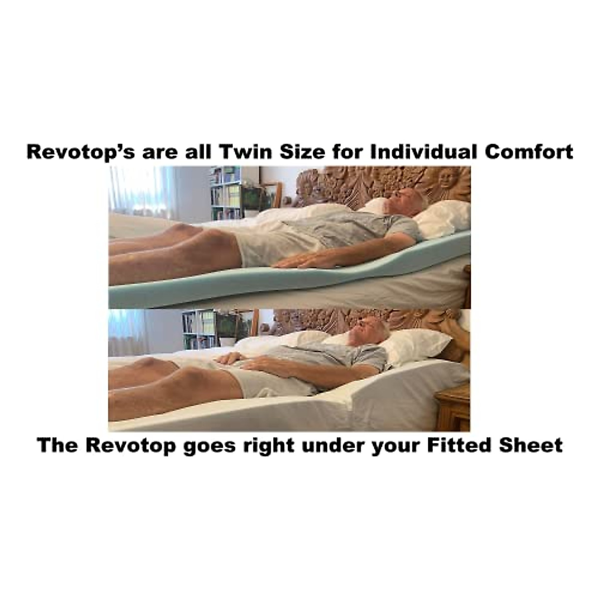 Revotop Mattress Topper for Back Pain (Large)