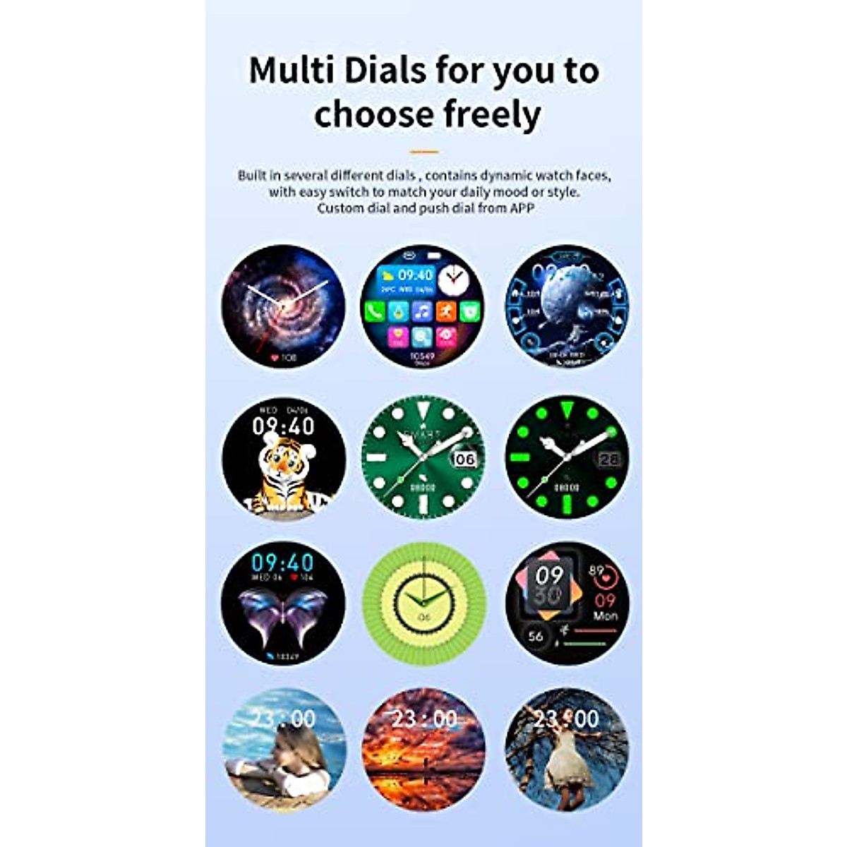 Smart Watch for Men&Women(Answer/Make Call) AI Voice IP68 Waterproof Smart Watch for Android iOS Phone Fitness Watch with Heart Rate Blood Pressure Sleep Monitor Step Counter