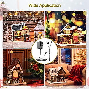 Omilik UL Listed 6FT AC Power Adapter Cord AC/DC Adapter Charger Compatible with Lemax Lighted Accessory 4.5V # 74706 Christmas Village