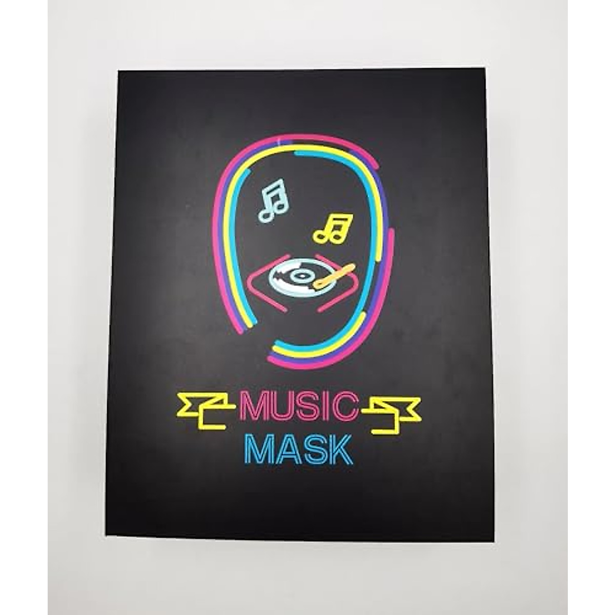 Kid Led Mask with Music Gesture Sensing Transforming Face,Light Up Luminous Digital Glow Masks for Halloween Christmas Birthday Party
