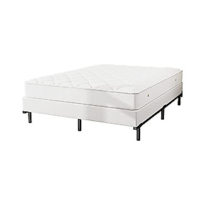 Kujielan Structurally Stable Black Bed Frame - 7 Inch Metal Bed Frame with Easy Disassembly and Long Life, King Size Bed Frame with 9 Legs for Support Without Taking Up Space and Easy to Move King