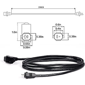 Universal Power Cord for Recliner Chair - 2-Pin Power Adapter with Extension Cord for Lift Chair, Recliner Sofa, Recliner Couch, 29V2A Power Supply Compatible with Power Recliner Most Makes & Models
