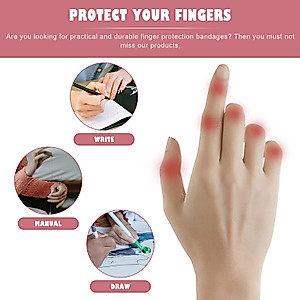 12pcs Finger Goon Tape Outdoor Tape Elastic Self Adherent Wrap Finger wrap Support Gauze Tape Self-Adhesive Tapes for Finger Wristband Finger Guard Non-Woven Fabric Student