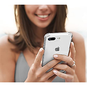 Orase Ultra Clear Series for iPhone 8 Plus Case & iPhone 7 Plus Case - Slim Fit - Shockproof - Not Yellowing - Hard Back Cover - Protective Clear Case for iPhone 8 Plus Phone Case