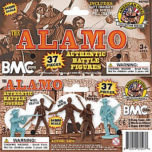 BMC The Alamo Plastic Army Men - Texas vs. Mexico 37pc Soldier Figures