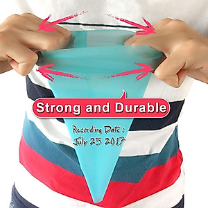 Weetiee D Silicone Pastry 3 Sizes Reusable Piping Baking Cookie Cake Decorating Bags (12’’+14’’+16’’)-6 Pack-Bonus 6 Icing Couplers