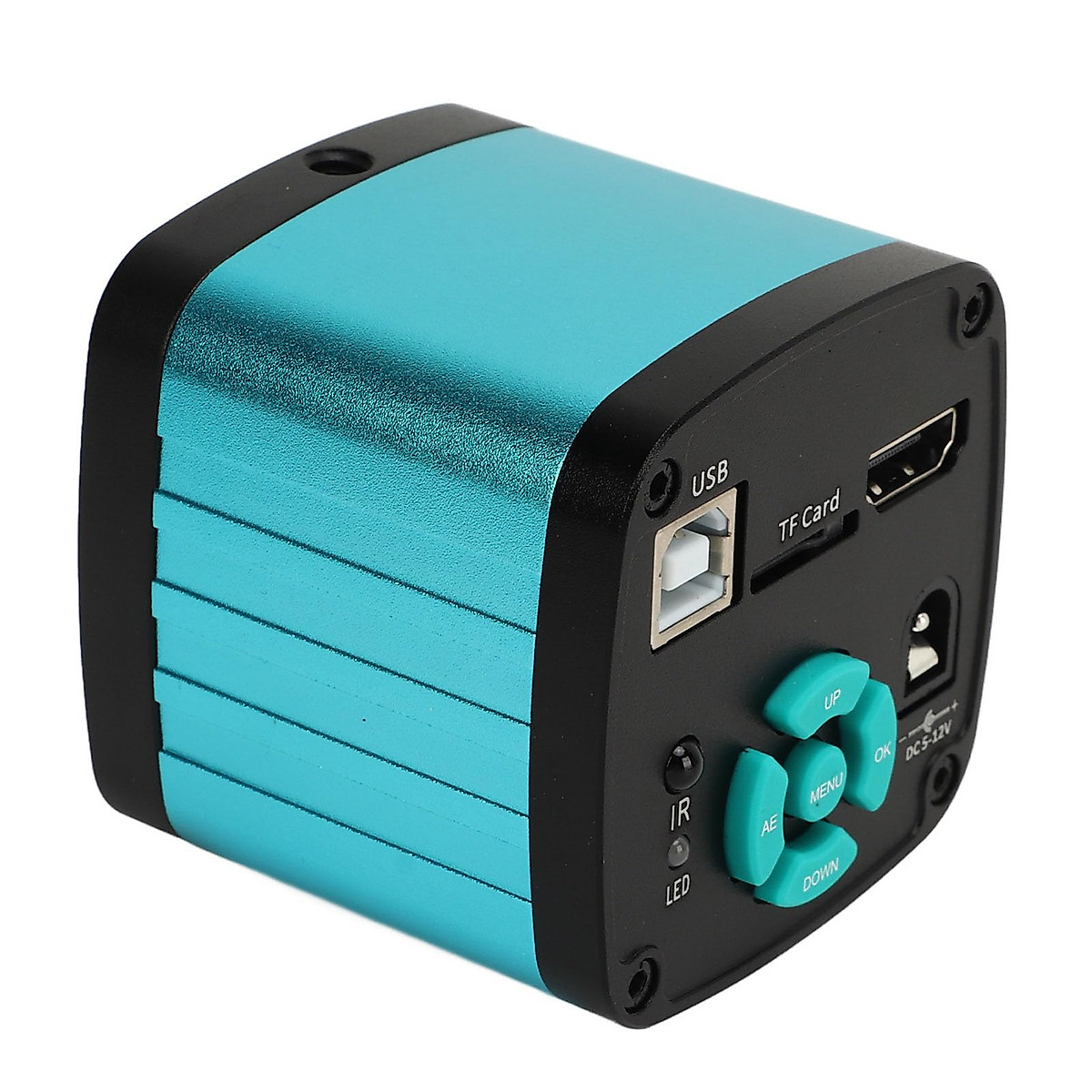 Microscope Camera, 100‑240VAC Industry Camera 400-700nm USB 2.0 2MP High Definition Multimedia Interface for Industrial Use (US Plug)