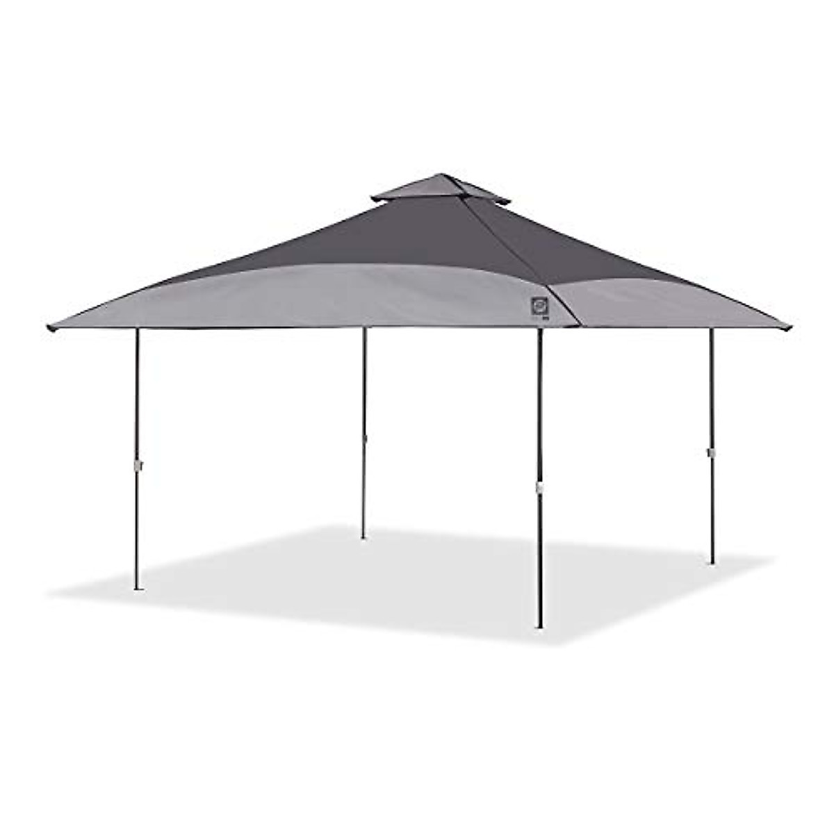 E-Z UP Spectator Instant Shelter Canopy, 13' x 13' with 169 sq ft of Shade, Vented Roof, Gray Dual Tone