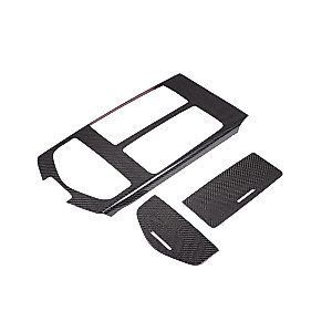 Gear Shift Shifter Panel/Shift Lever Panel/Transmission Gear Selector Gearstick Panel Trim Cover Decal for Maserati Ghibli Accessories,Absolutely Real Carbon Fiber Gear Shift Trim