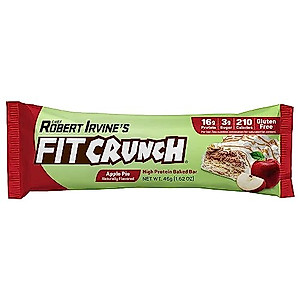 FITCRUNCH Snack Size Protein Bars, Designed by Robert Irvine, 6-Layer Baked Bar, 3g of Sugar, Gluten Free & Soft Cake Core (9 Count, Flavor Lovers)