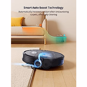 Honiture Robot Vacuum and Mop Combo, G20 Pro Robot Vacuum Cleaner 3 in 1, 4500pa Strong Suction, Self-Charging, App&Remote&Voice Control, Compatible with Alexa, Ideal for Carpet, Hard Floor, Pet Hair