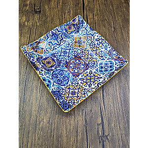 Portuguese Pottery Alcobaça Ceramic Small Serving Dish Yellow - Set of 2