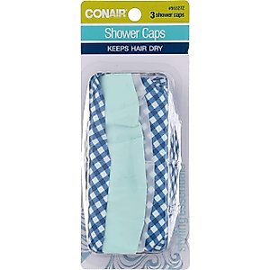 Conair 55327z Shower Cap Assorted Pastel Colors 3 Count