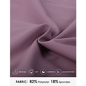 BALEAF Women's Tennis Golf Dress Sleeveless with Inner Shorts 4 Pockets for Exercise Workout Purple M