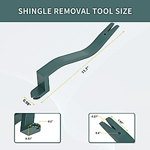 Shingle Removal Tool, Siding Tools, Roof Shingle Remover Snake Roofing Tools Nail Remover Pry Bar for Safe Roof Shingles Replacement Roofing Tools and Equipment