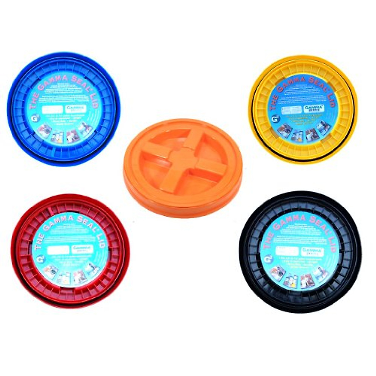 Gamma Seal Lid Variety Pack - 5 Colors Brand New