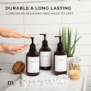 MaisoNovo Soap Pump Replacement - 2X Black Plastic Pumps - Pump Dispenser - Soap Dispenser Pump Replacement - Stainless Steel Soap Pump - Pump for Soap Dispenser