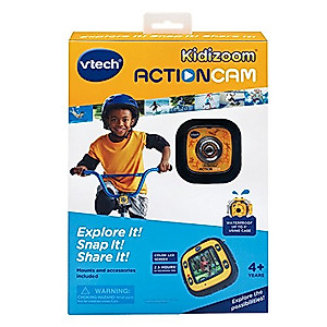 VTech Kidizoom Action Cam, Yellow, 480p