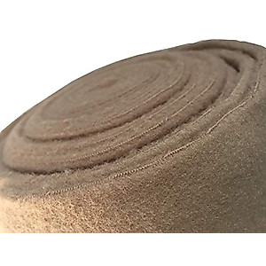 PRI Pacific Rim International Set of Four Fleece Polo Wraps, Sand Beige/Khaki/Tan, Horse Size