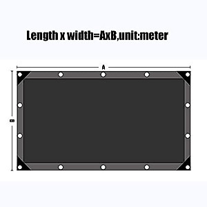XYXH 20x30ft 60% Sunblock Shade Cloth, Shade Cloth with Grommets, Sun Netting for Patio, Outdoor Shading Net, Garden Shade Mesh Tarp, for Plant Cover, Greenhouse, Chicken Coop