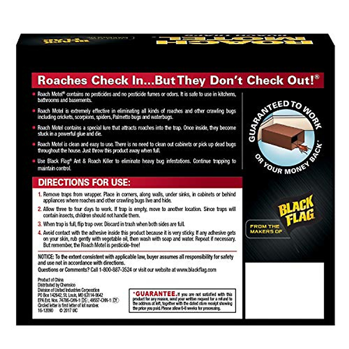 Black Flag Roach Motel Traps, 2-Count, 1-Pack