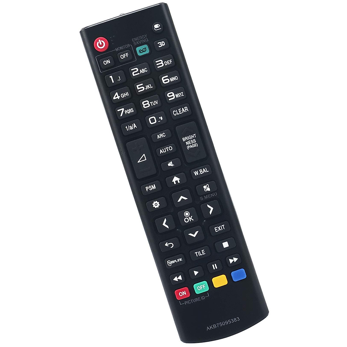AKB75095383 Replace Remote Control fit for LG Digital Signag 32SE3KE 32SM5KD 32SM5D 43SM3D 43SM5D 49SH7PE 49SM3D 49SL5E 49SL5PE 49SM5D 49SE3KE 55SM5KD 55SM5D 55SM3D 55SH7P 55SE3KE 65SM5D 65SM5KD