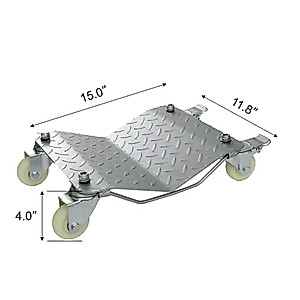 HONYTA Car Dollies-4 Pieces Heavy Duty Tire Car Skates Wheel Car Vehicle Dolly with 6000LBS Bearing Capacity for Moving Cars