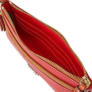 Dooney & Bourke Handbag, Pebble Grain Double Zip Wristlet - Red