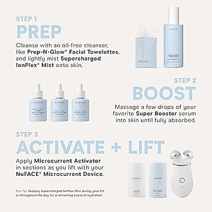 NuFACE Aqua Gel Activator. Extra-Large Lightweight, Hydrating Activator to Conduct Microcurrent, 10 Fl Oz