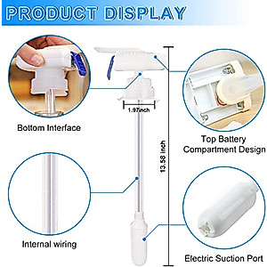 Electric Automatic Tap, Adjustable Size Milk Drink Dispenser for Fridge Gallon, Anti Overflowing Faucet Straw Set, Beer Beverage Dispenser, Easy Operation, Prevent Overflow for Outdoor kitchen Home