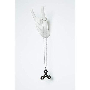 Interior Illusions Rock on Hand Wall Hook - White
