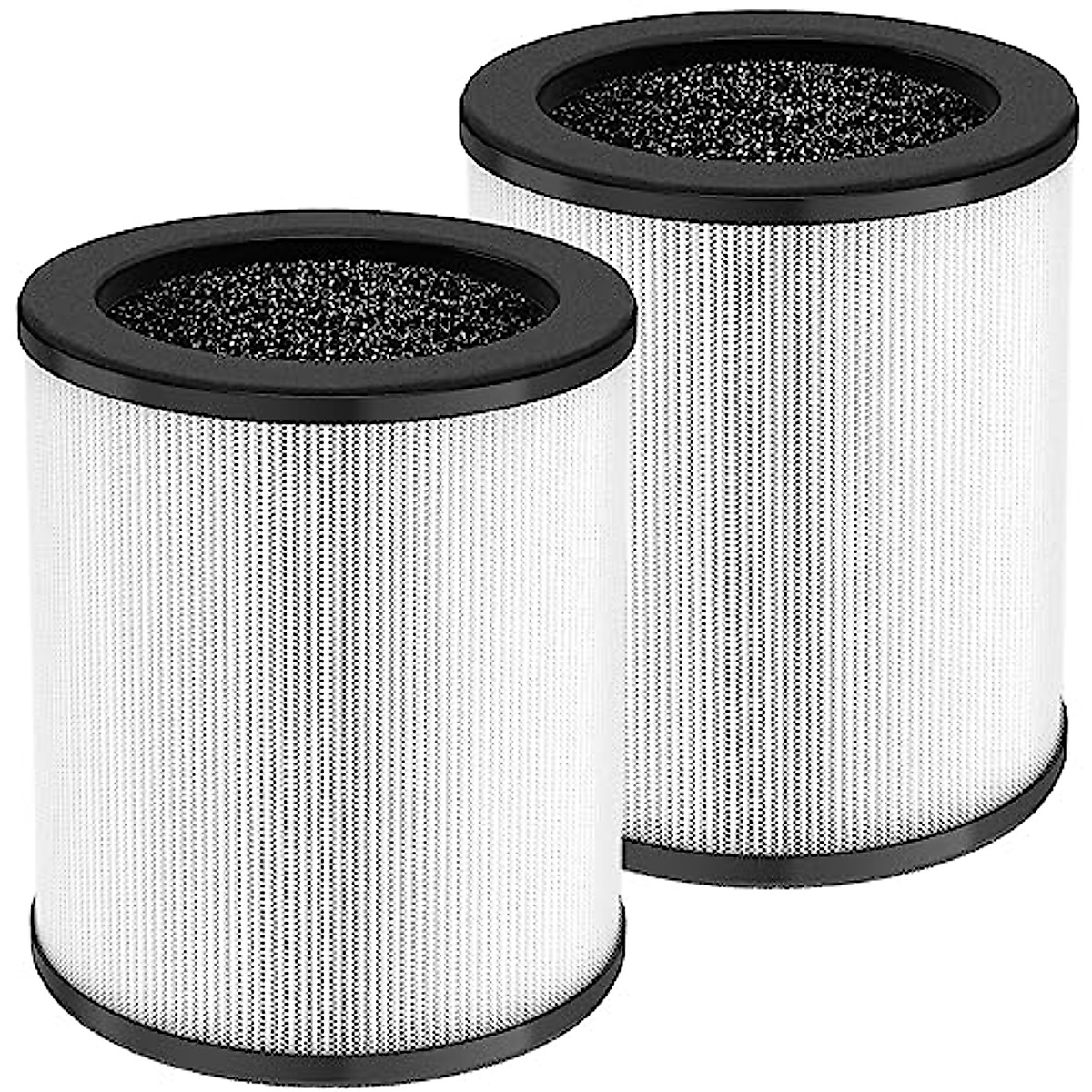 KJ80 Replacement Filter Compatible with Druiap KJ80 Air Purifier, 360° Rotating 3-in-1 Filter of H13 True HEPA Filter, Activated Carbon and Pre-filter, Compared to part# AF3080, 2 Pack(NOT FOR KJ150)